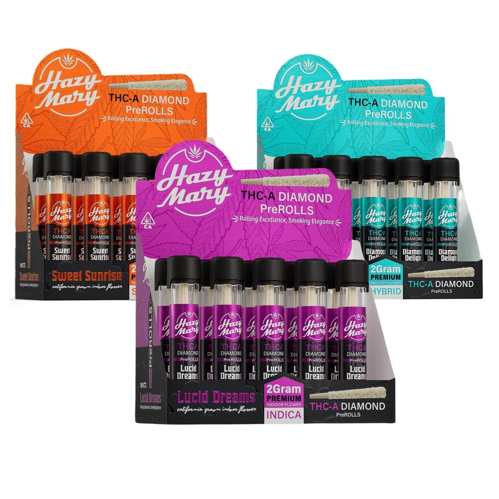 Hazy Mary Thca Diamond 2gm Pre Rolls Box Of 10 Central Smoke Distribution