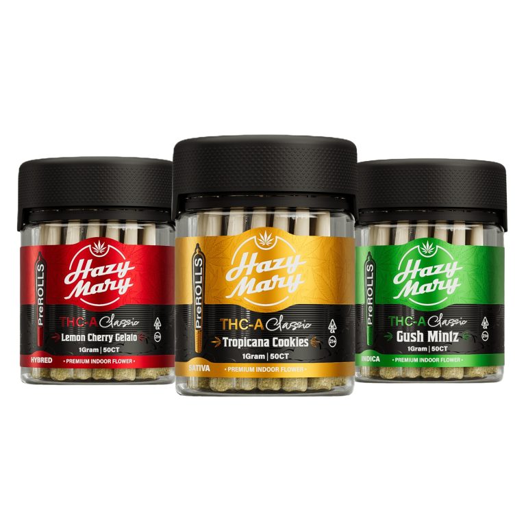 Hazy Mary Thca 1gm Pre Rolls Jar 50ct Central Smoke Distribution